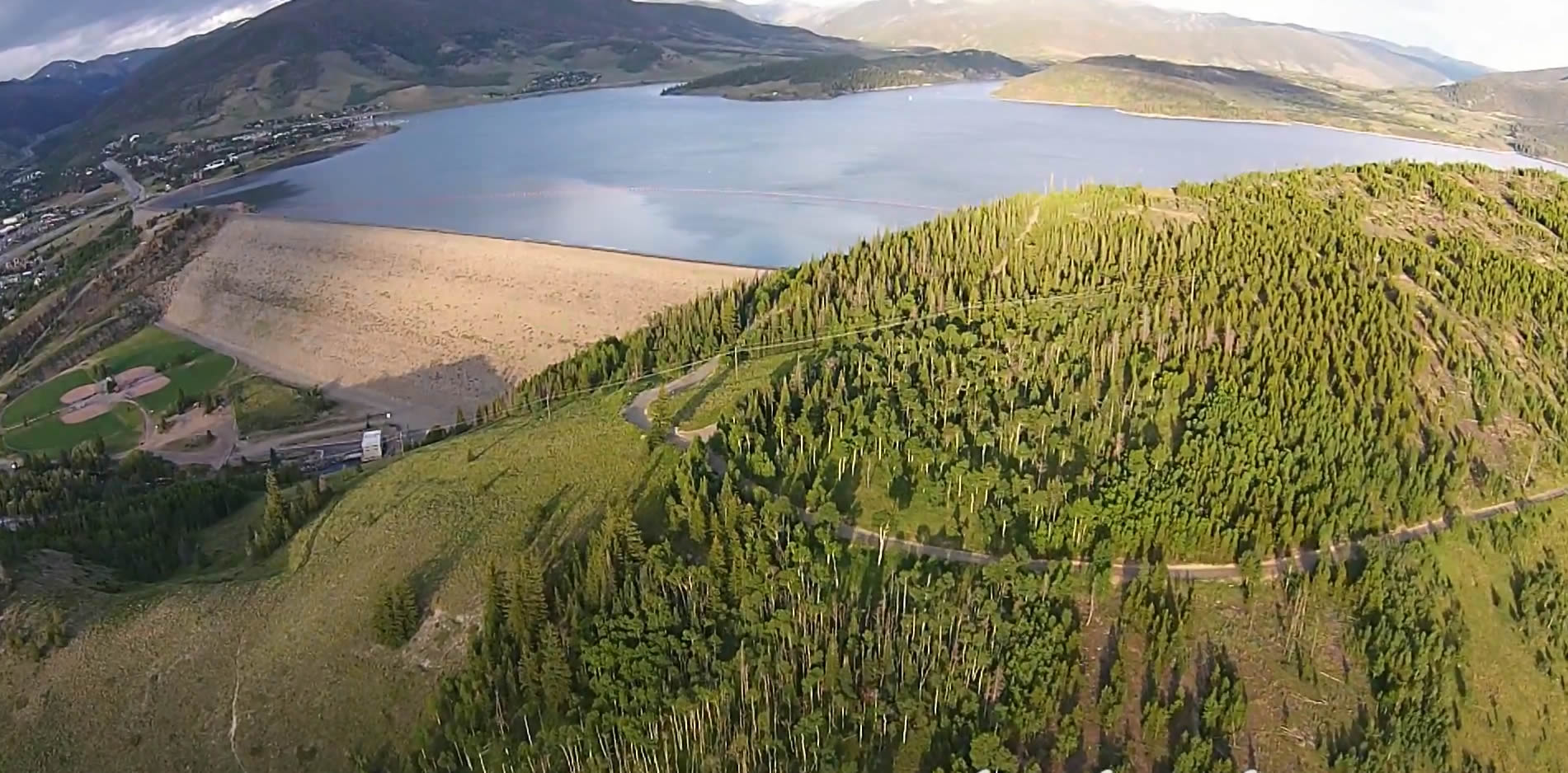Lake Dillon Aerial View from 1000ft above